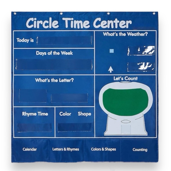 Office | Circle Time Center Pocket Chart Calendar New | Poshmark